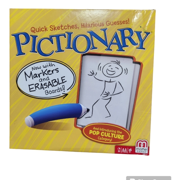 Mattel | Games | Mattel Games Pictionary Board Game With Markers And ...